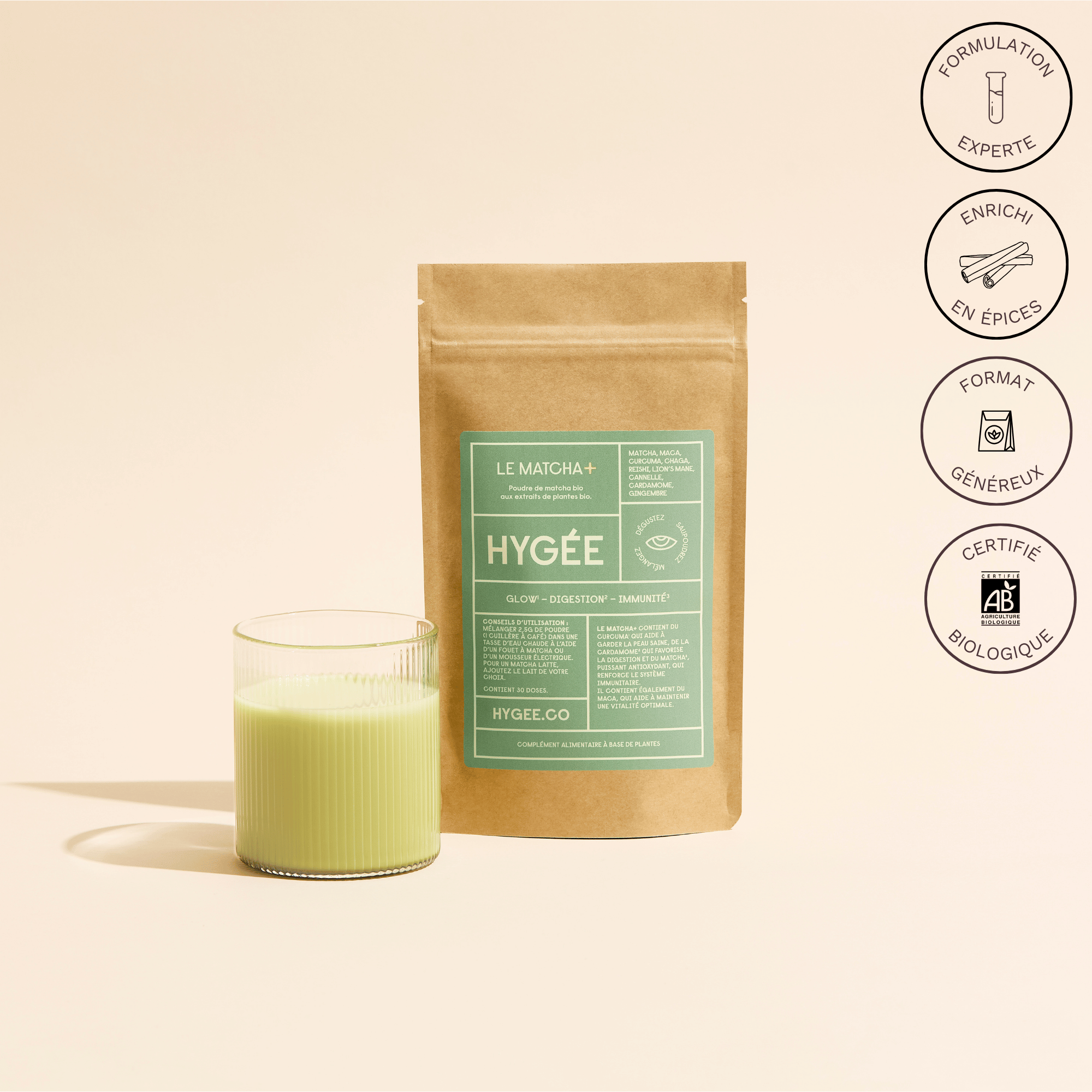Le Matcha+ - Complément alimentaire - Glow, Digestion, Immunité – HYGÉE
